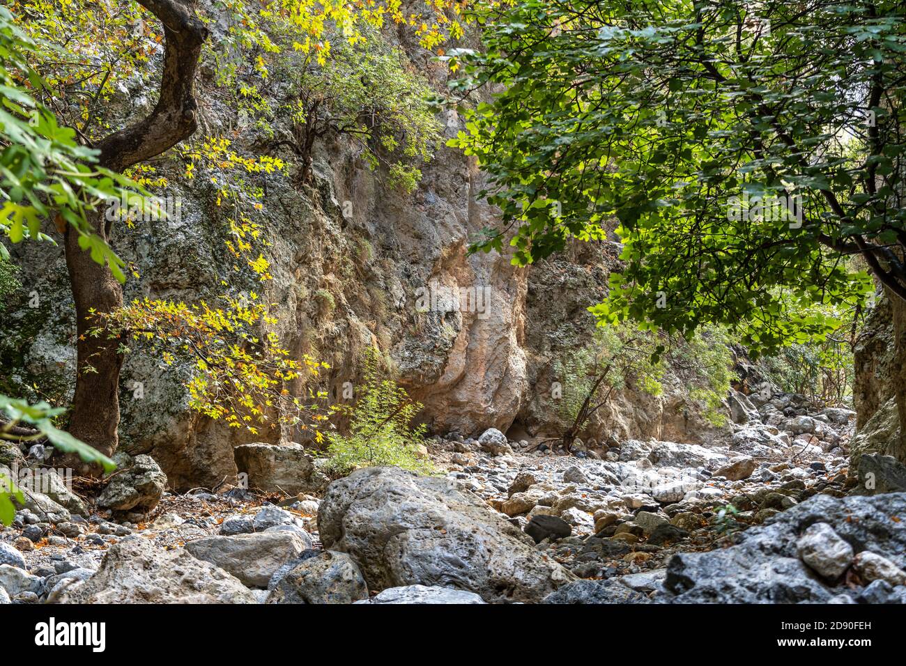 Wanderweg durch die Agia Irini Schlucht bei Sougia, Kreta, Griechenland ...