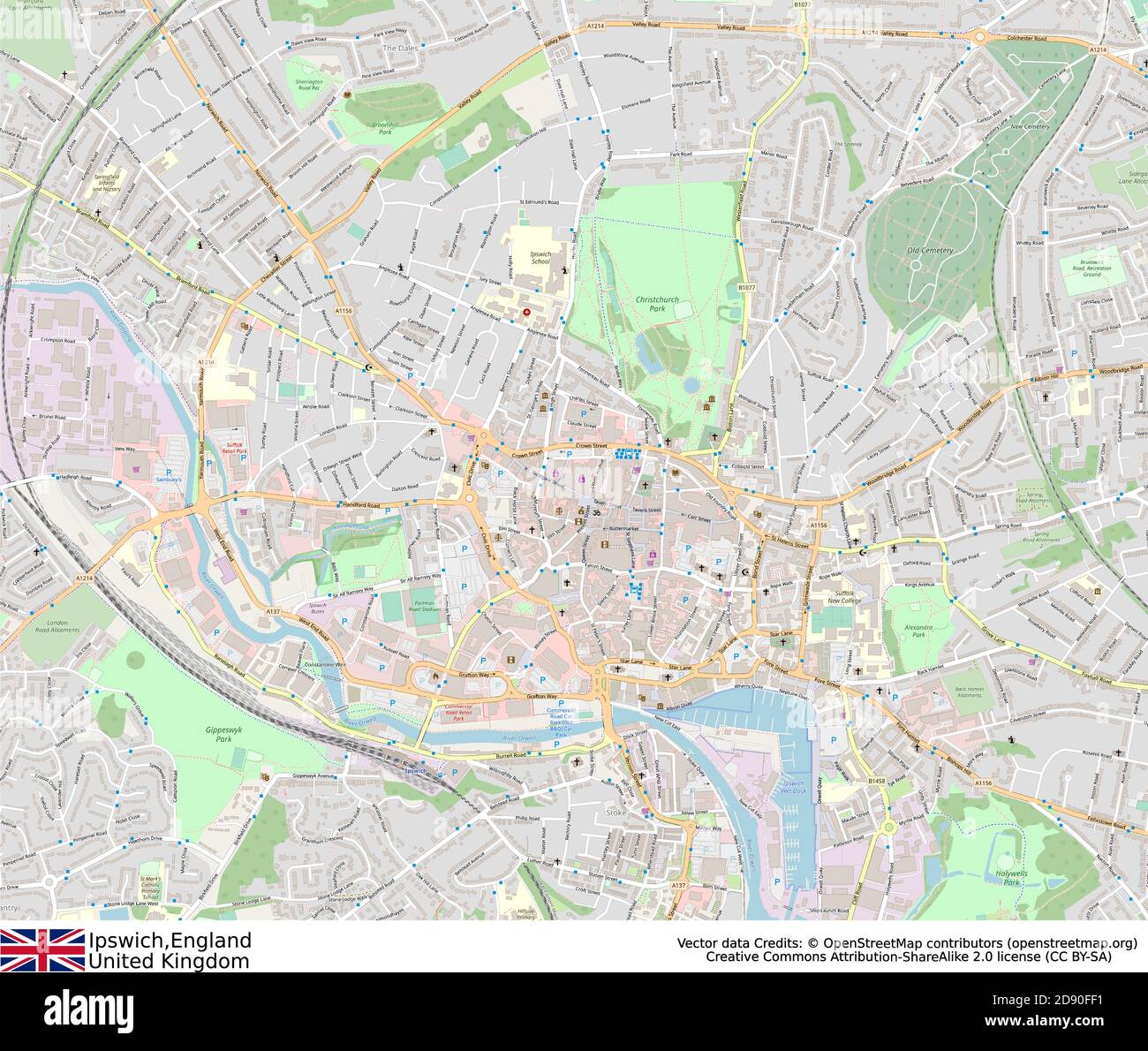Derby Vector Map High Resolution Stock Photography and Images - Alamy
