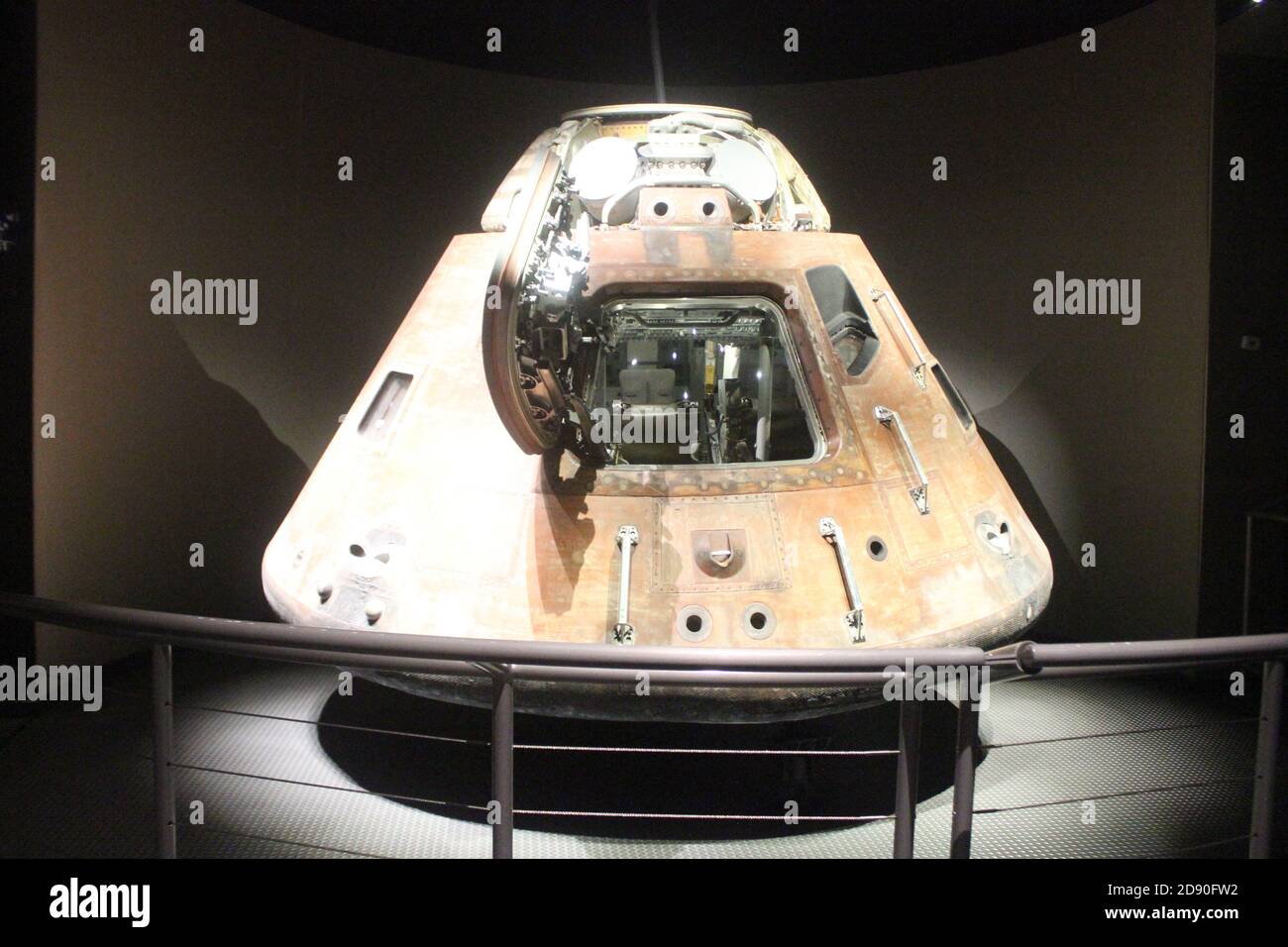 The Apollo 14 command module spacecraft, flown to the moon in 1971 ...