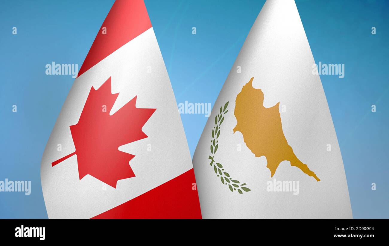 Cyprus canada flag hi-res stock photography and images - Alamy