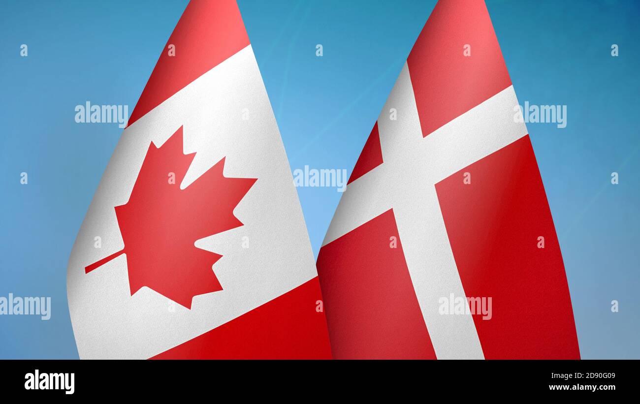 Canada denmark flag hi-res stock photography and images - Alamy