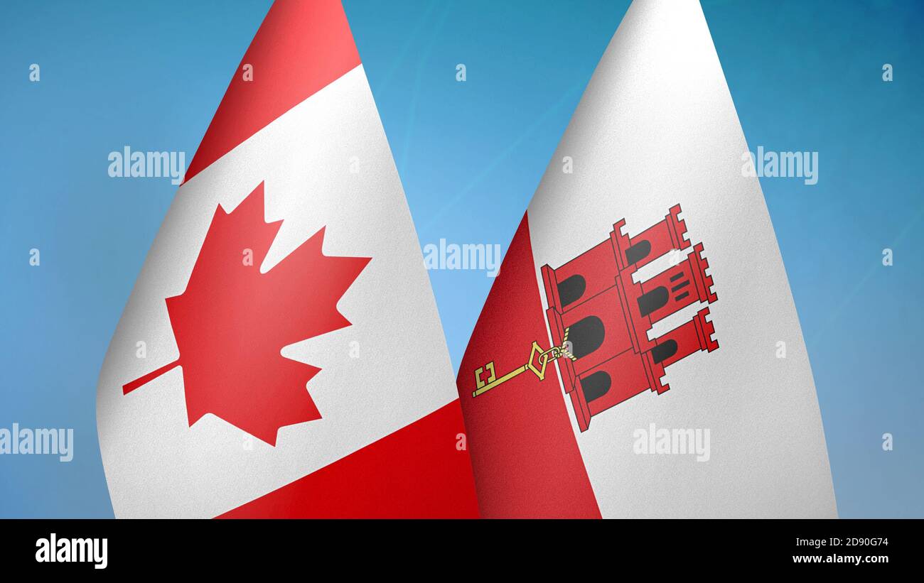 Canada gibraltar flag hi-res stock photography and images - Alamy