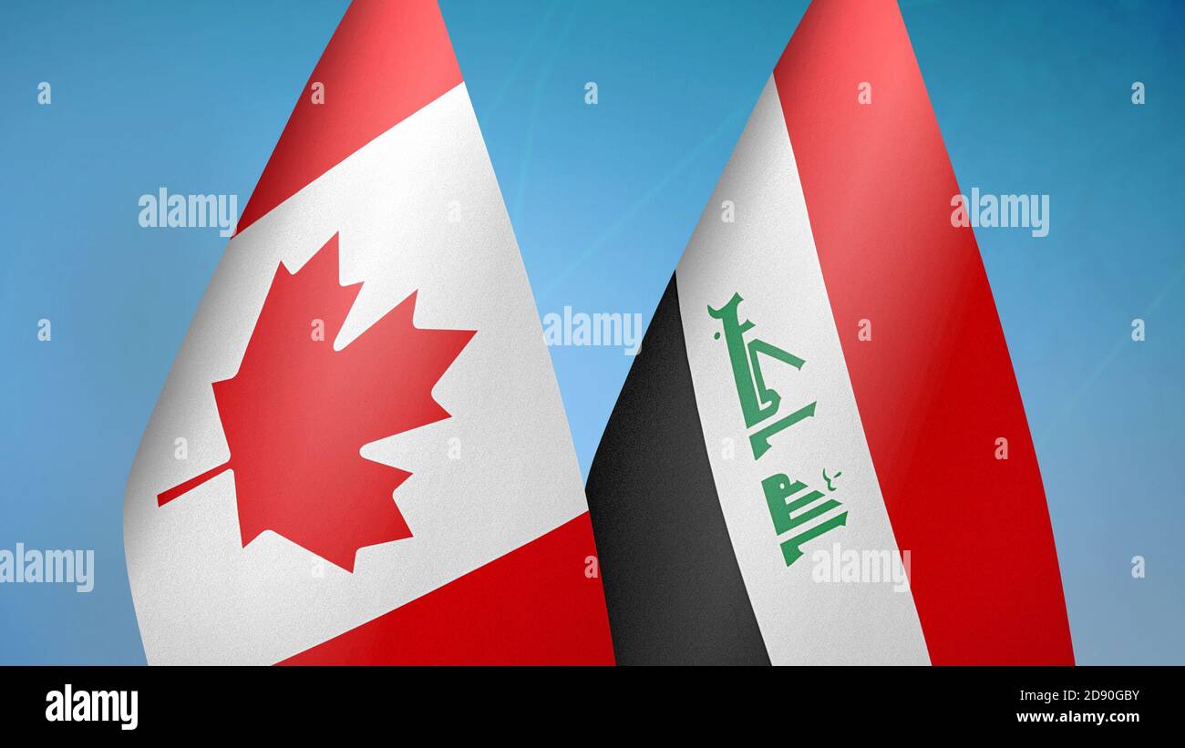 Canada iraq flag hi-res stock photography and images - Alamy