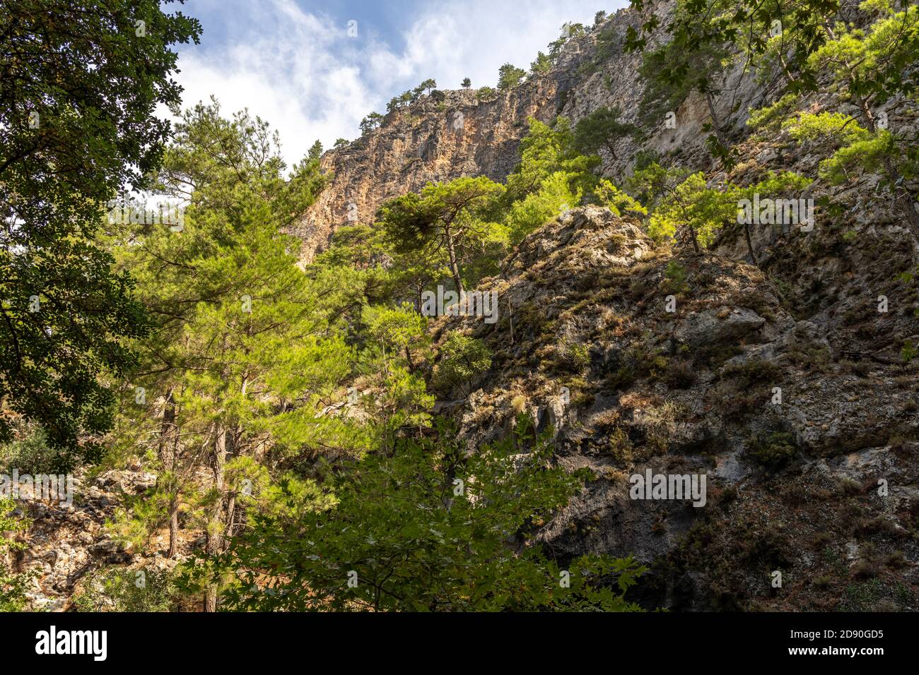 Wanderweg durch die Agia Irini Schlucht bei Sougia, Kreta, Griechenland ...
