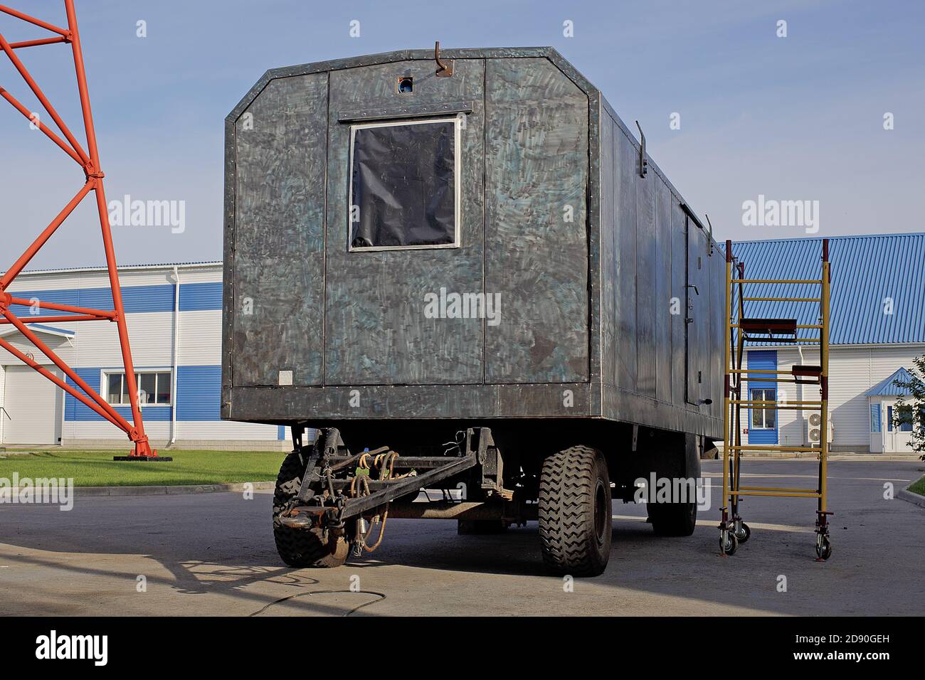 Metal trailer for housing in the field. Production of a temporary ...