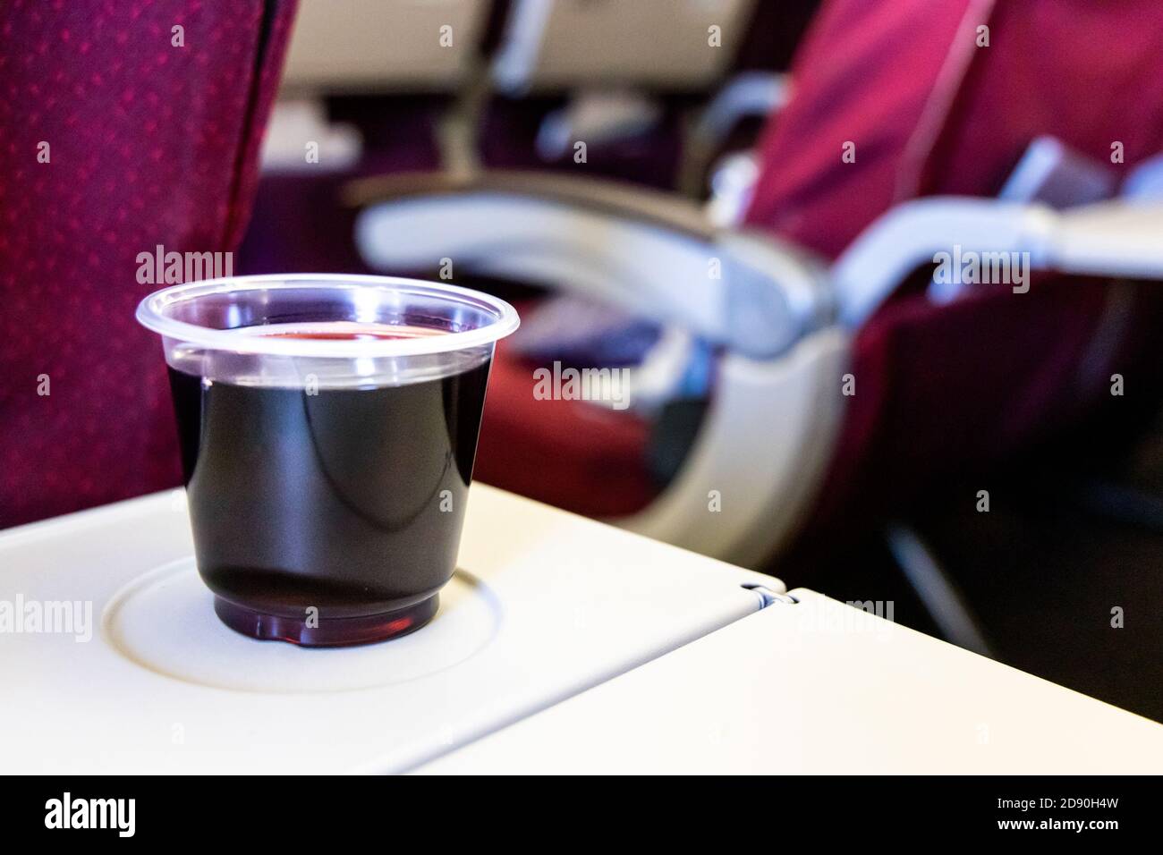 Alcohol tray table plane hi-res stock photography and images - Alamy