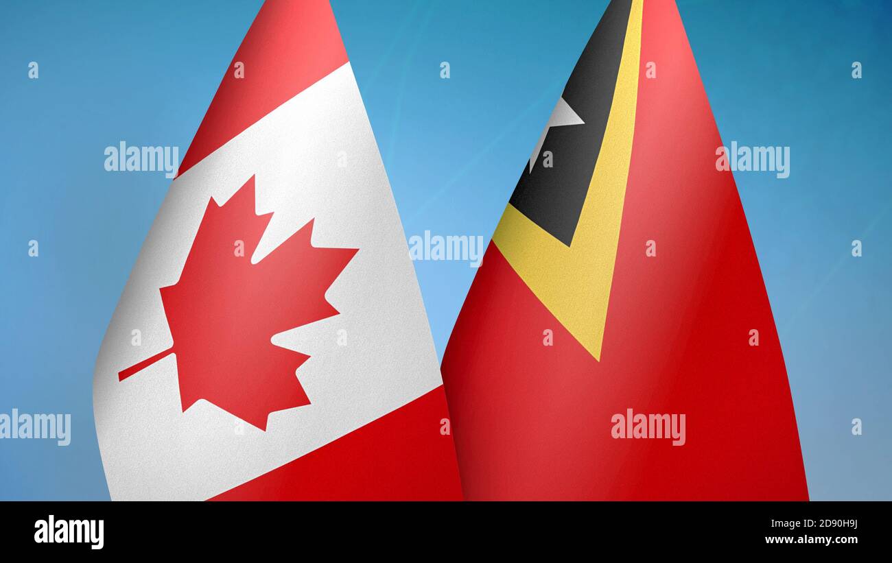 Canada east timor flag hi-res stock photography and images - Alamy