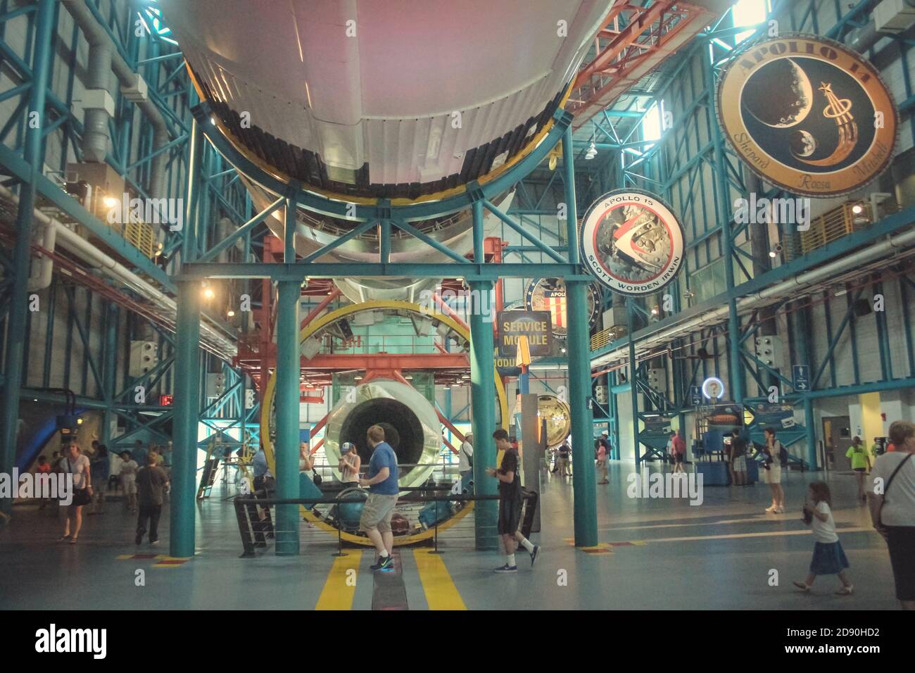 The Apollo/Saturn V Center at the Kennedy Space Center, Florida Stock ...