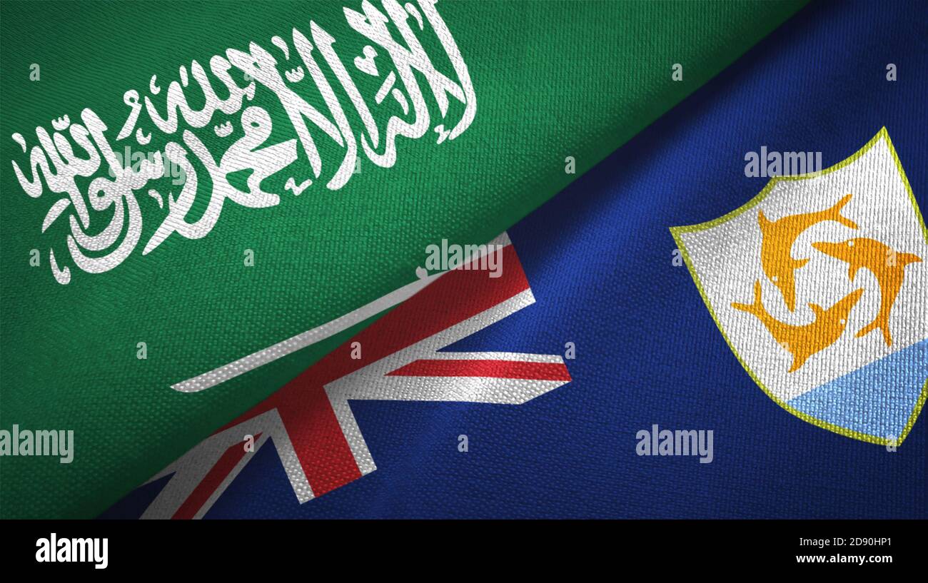 Saudi arabia anguilla flag hi-res stock photography and images - Alamy