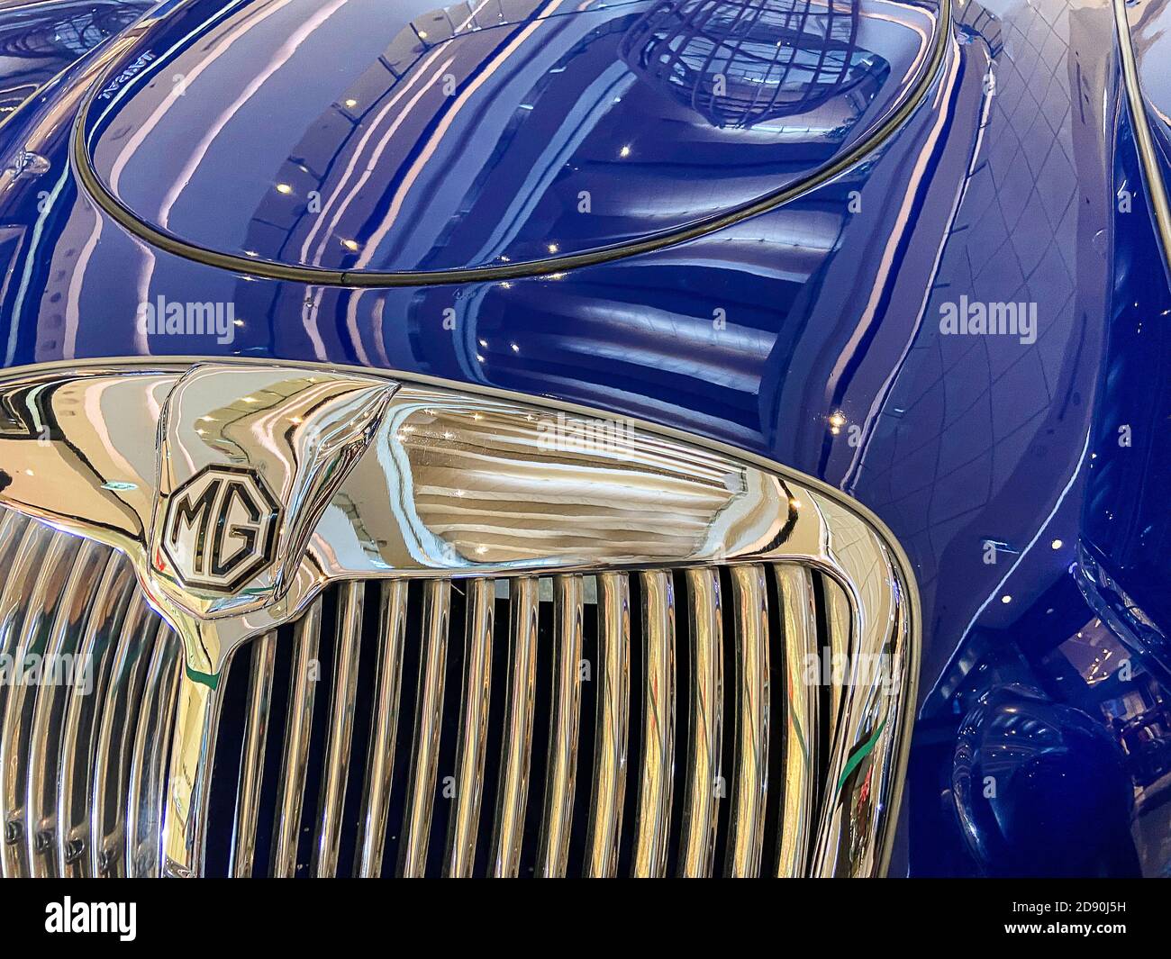 front model of classic car was from Great Britain Stock Photo - Alamy