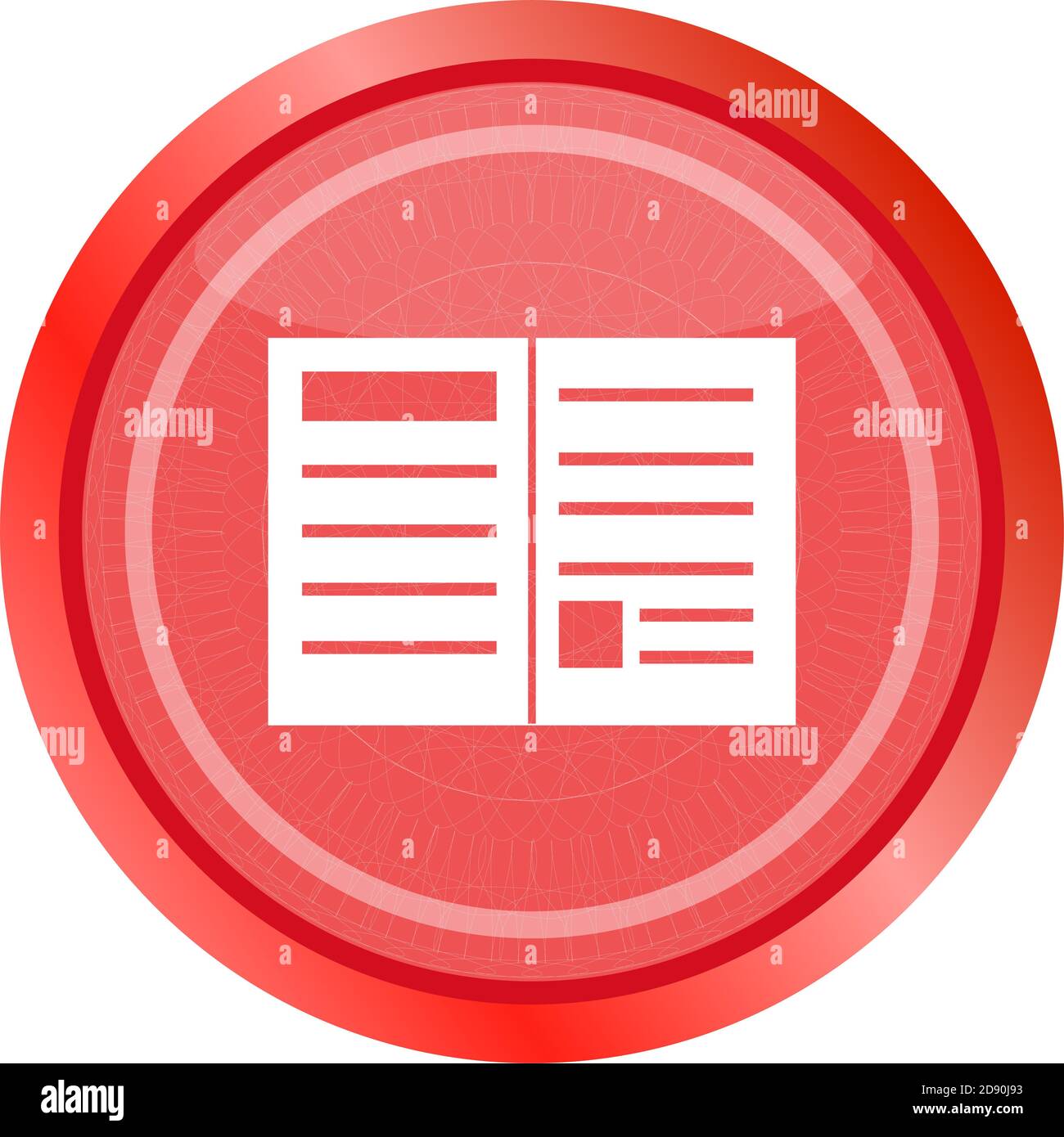 Daily news label, web icon button. Trendy flat style sign isolated on ...