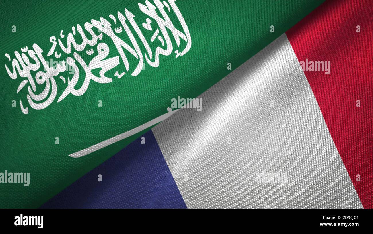 Saudi arabia france flag hi-res stock photography and images - Alamy
