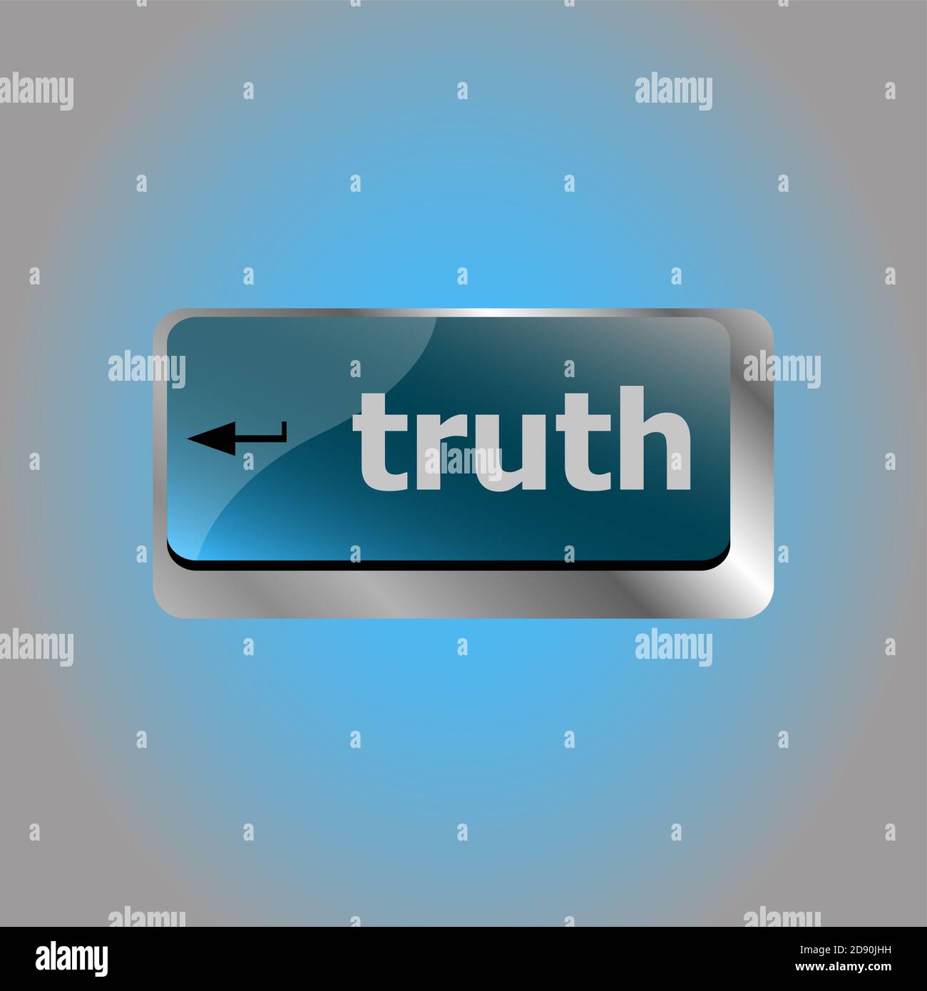 Truth key on computer keyboard - business concept Stock Photo - Alamy