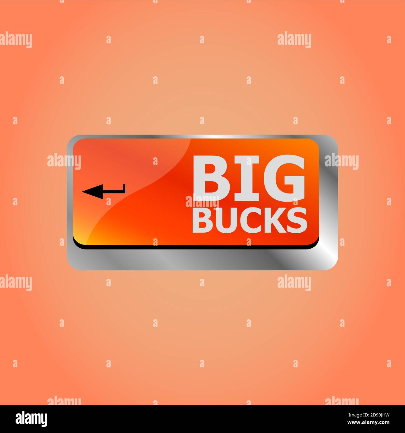 big bucks text on computer keyboard key button Stock Photo - Alamy