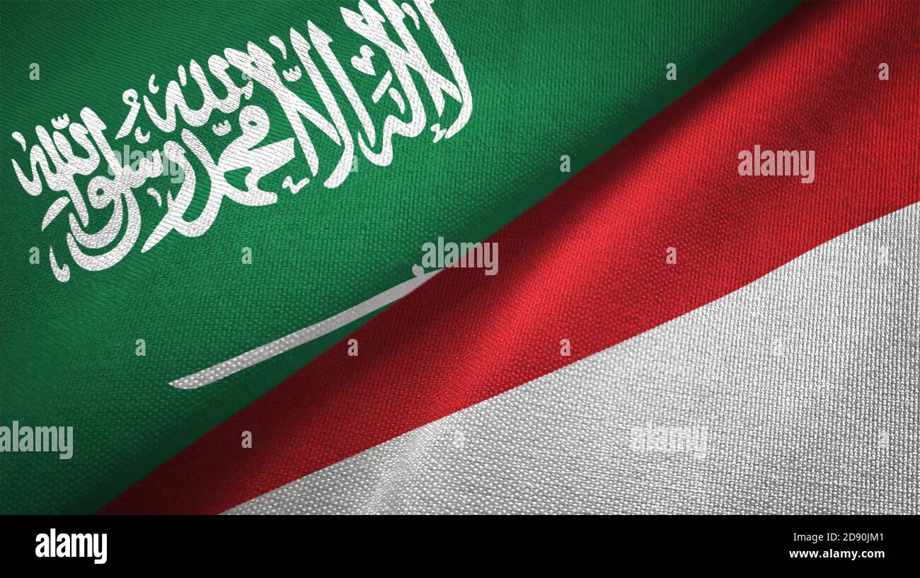 Saudi arabia indonesia flag hi-res stock photography and images - Alamy
