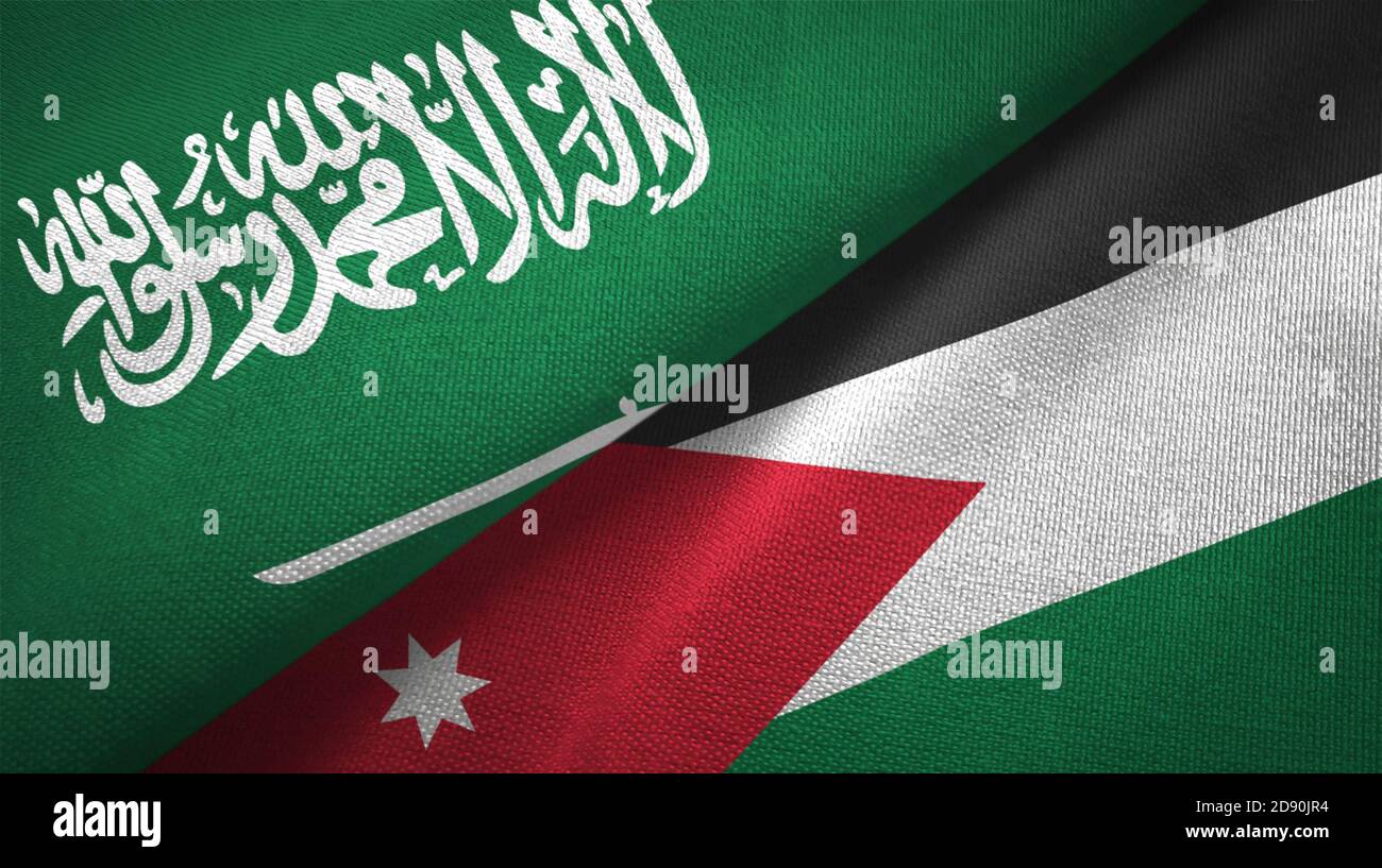 Saudi arabia jordan flag hi-res stock photography and images - Alamy