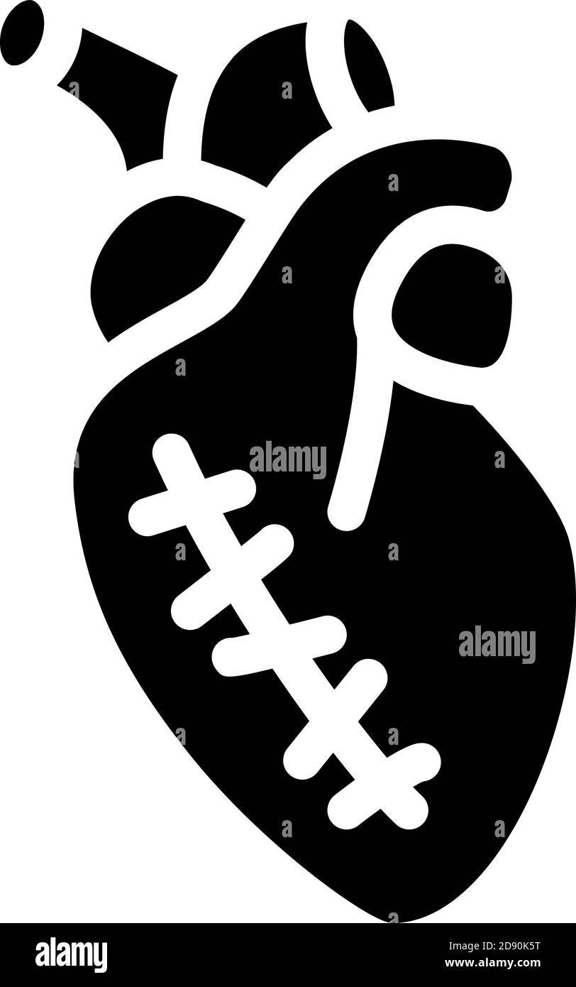 Heart attack operation glyph icon hi-res stock photography and images ...