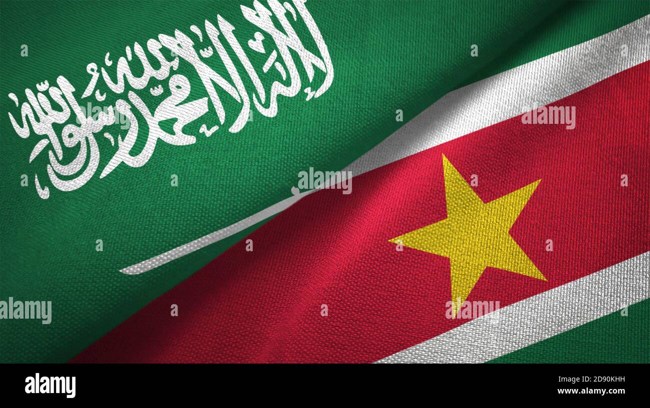Saudi arabia suriname flag hi-res stock photography and images - Alamy