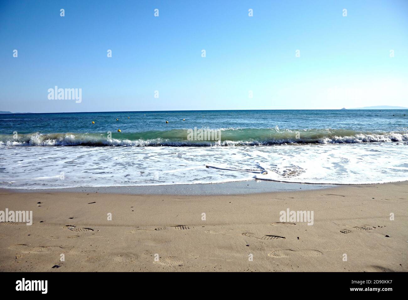 foreshore on the beach of Cecina a Mare in Tuscany Italy Stock Photo ...