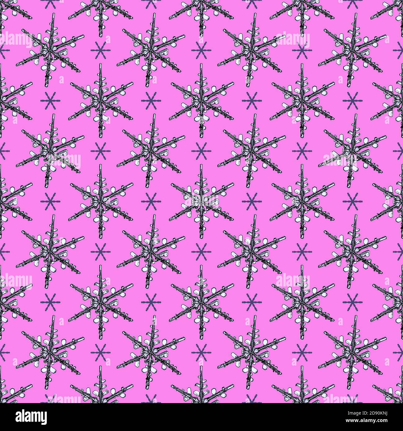 Seamless pattern small snowflakes hi-res stock photography and images ...