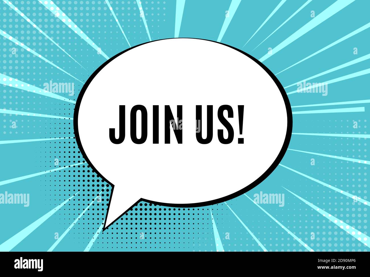 Join Us concept of important announcement. illustration Stock Photo - Alamy