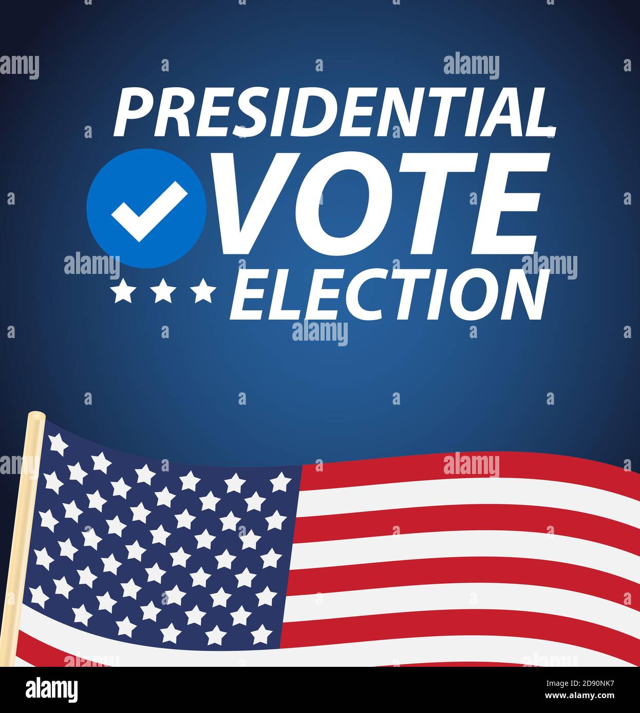 United States of America Presidential Election Background. Illustration ...