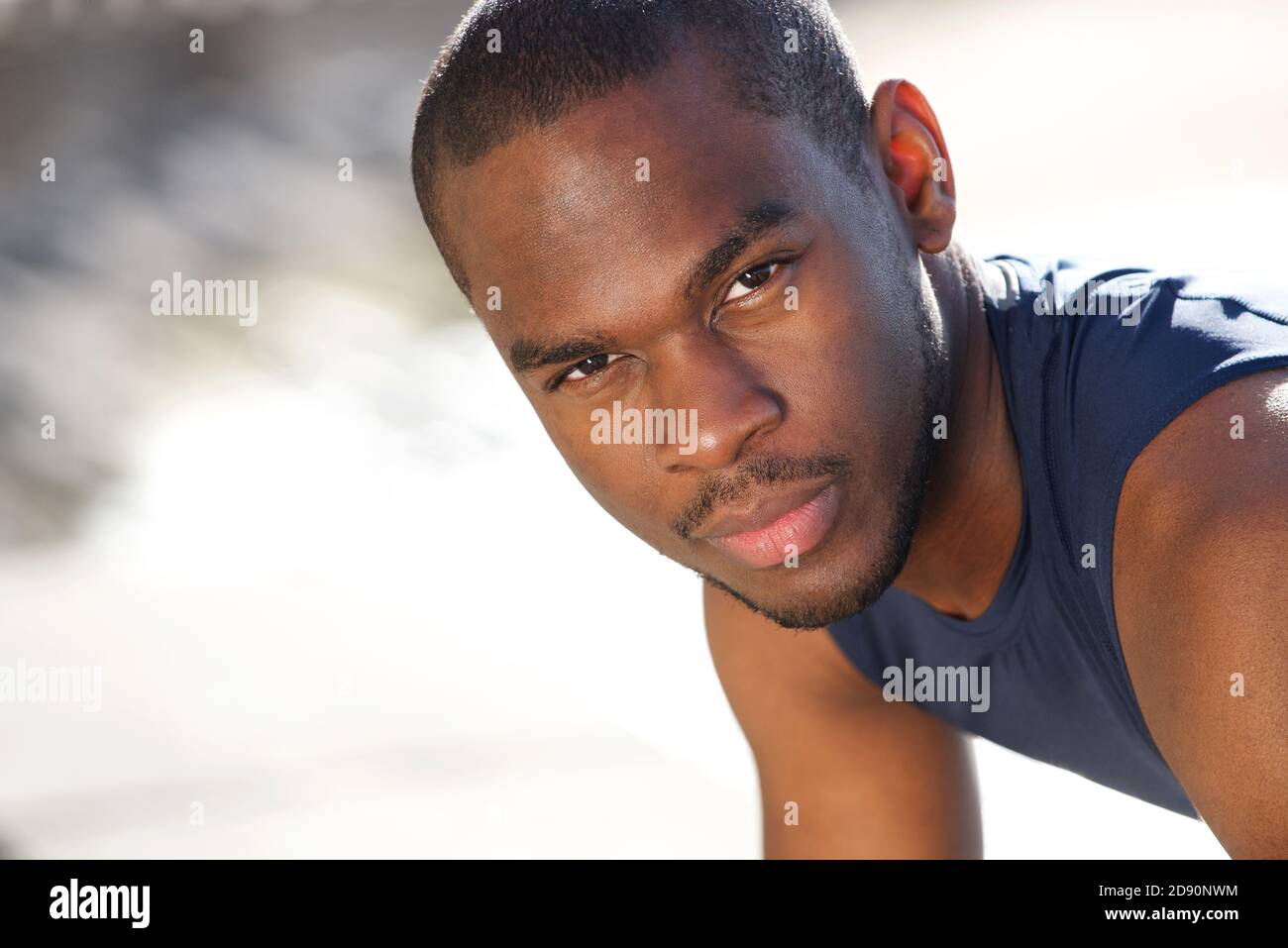 Handsome afro american muscular man hi-res stock photography and images ...