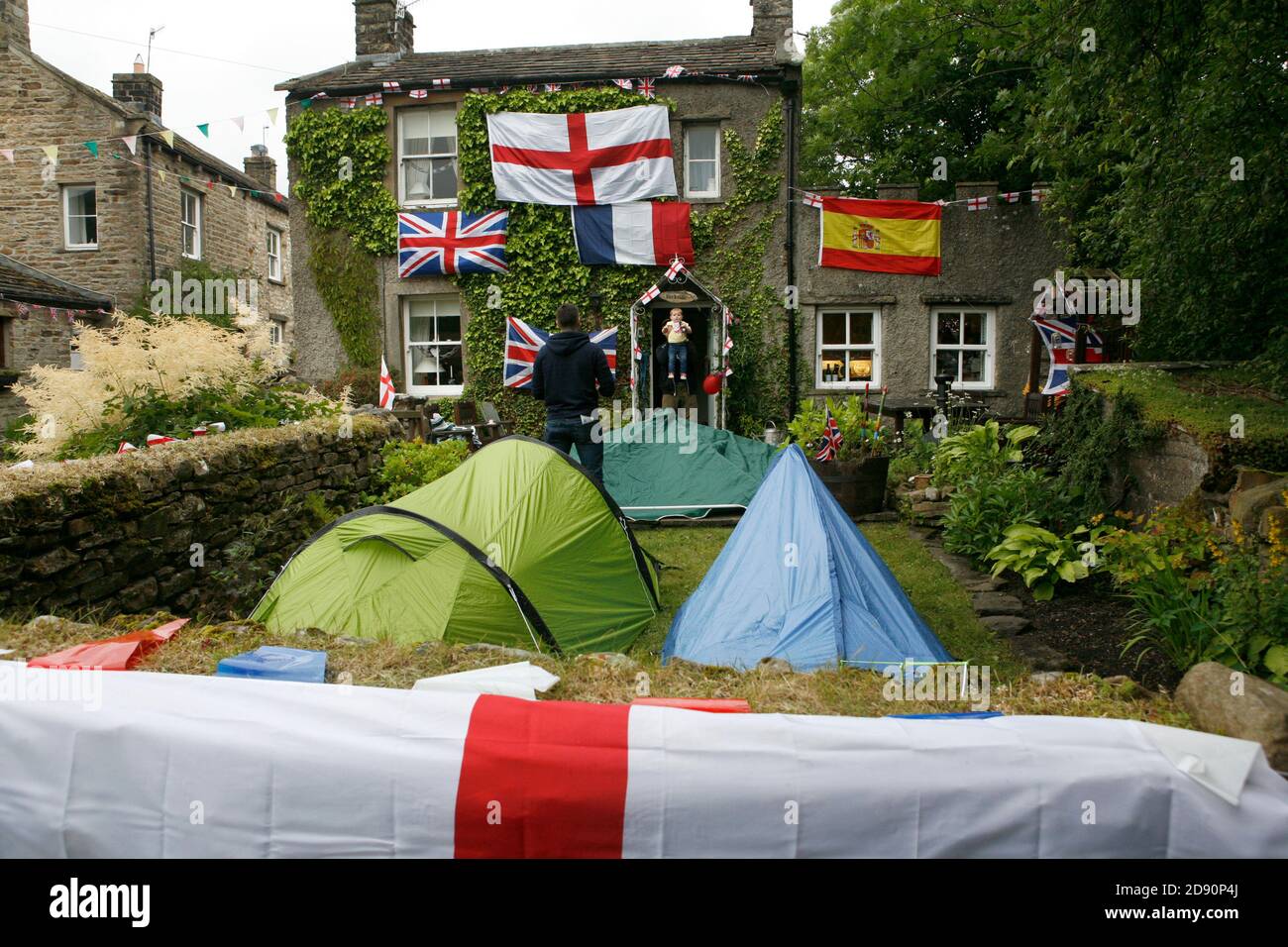Le Grand Depart, Gunnerside Stock Photo - Alamy