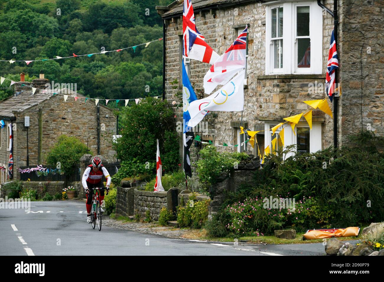 Le Grand Depart. Gunnerside Stock Photo - Alamy