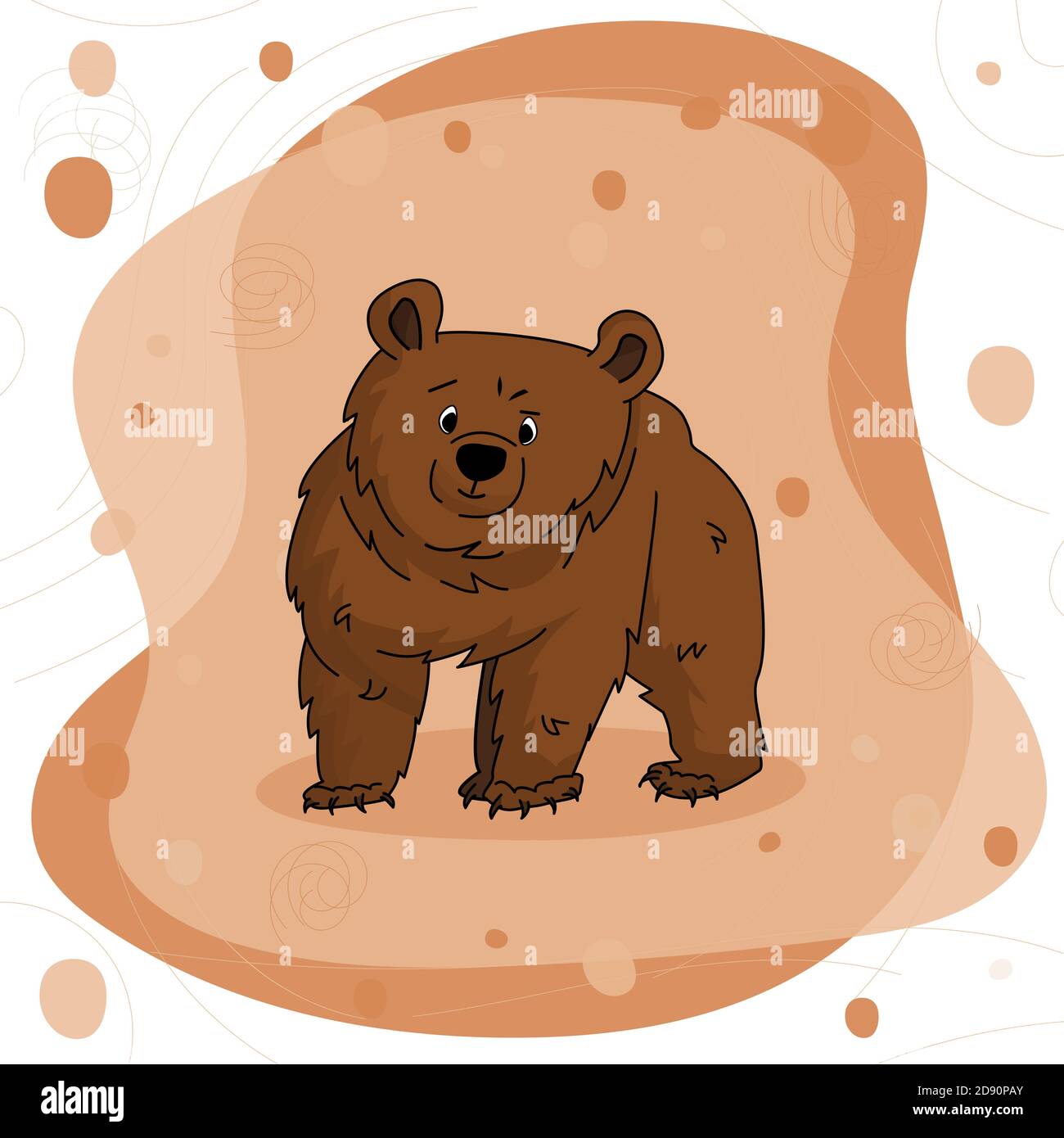 Cute Grizzly Bear Animated