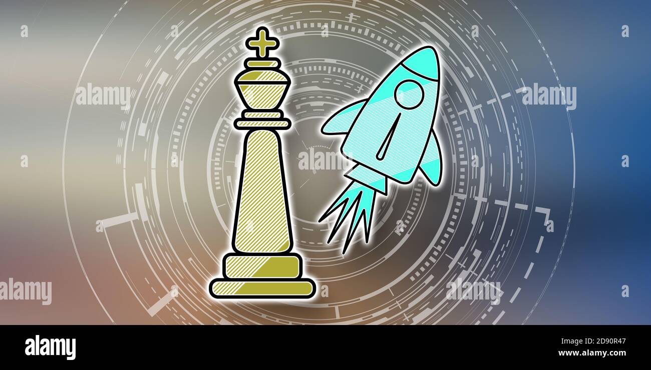 Illustration of a winning business strategy concept Stock Photo - Alamy