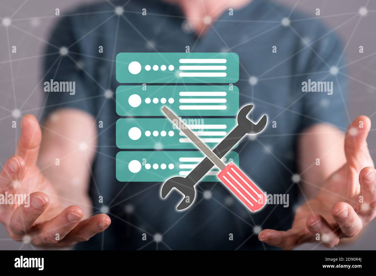 Maintenance system concept between hi-res stock photography and images ...