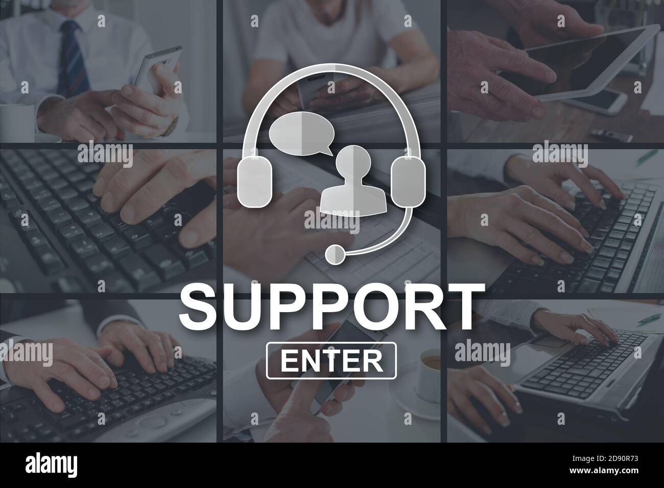 Business support concept illustrated hi-res stock photography and ...