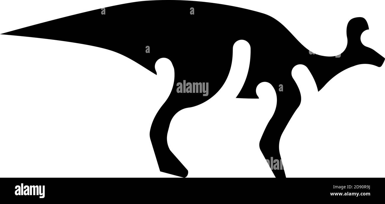 lambeosaurus dinosaur glyph icon vector illustration sign Stock Vector Image & Art - Alamy