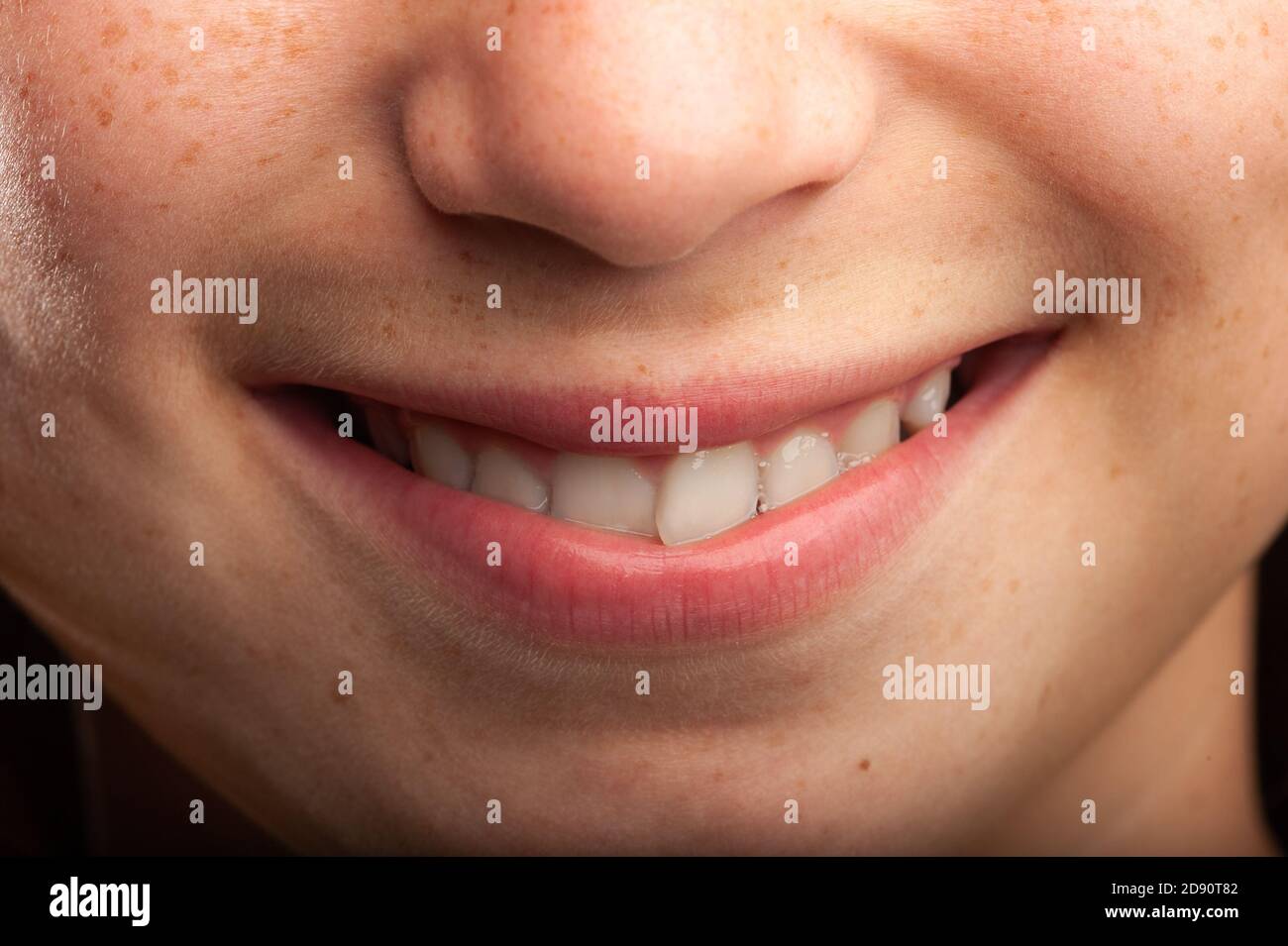 image of a woman mouth smiling Stock Photo - Alamy