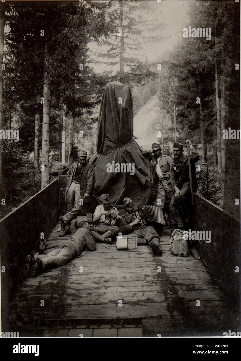 K.H.L.-15, Batterie 3; Unterhaltung auf der Fahrt in die Stellung ...