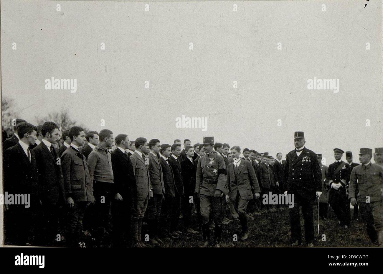 Kaiser Karl I. bei Jung Österreich am Roten Berg in Ober St. Veit Stock ...