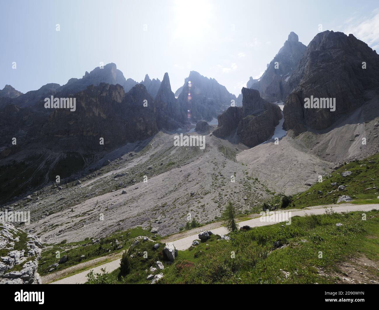 mountain scree in the natural park of the dolomites Stock Photo - Alamy