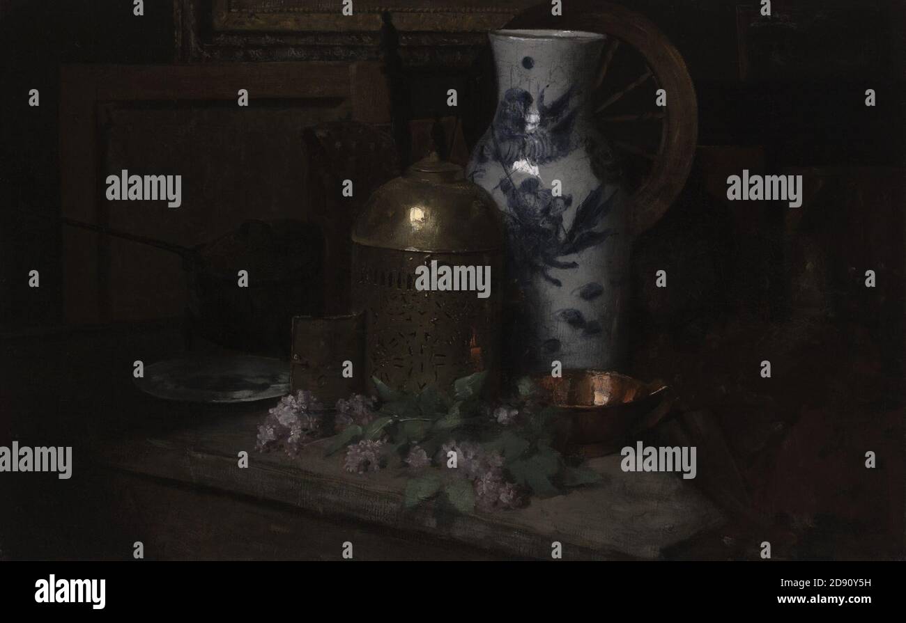 Julian Alden Weir - Still Life in the Studio Stock Photo - Alamy