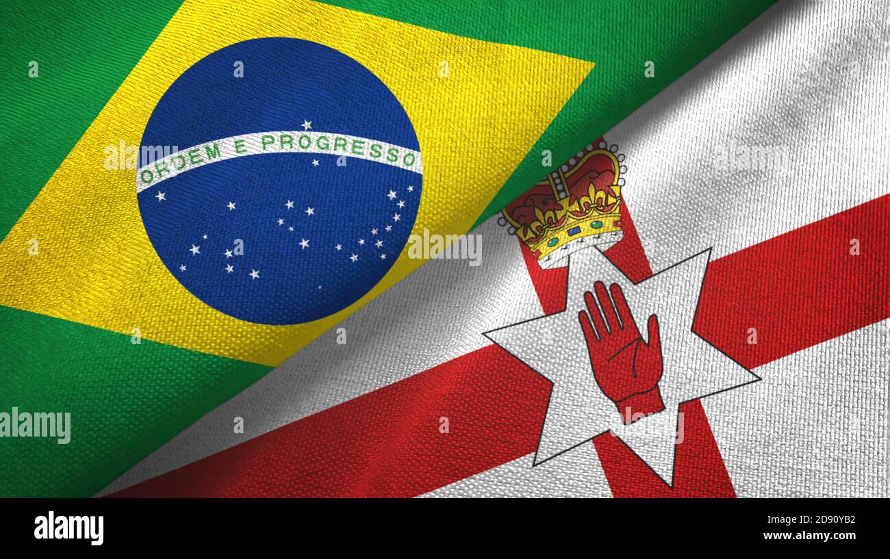 Brazil northern ireland flag hi-res stock photography and images - Alamy