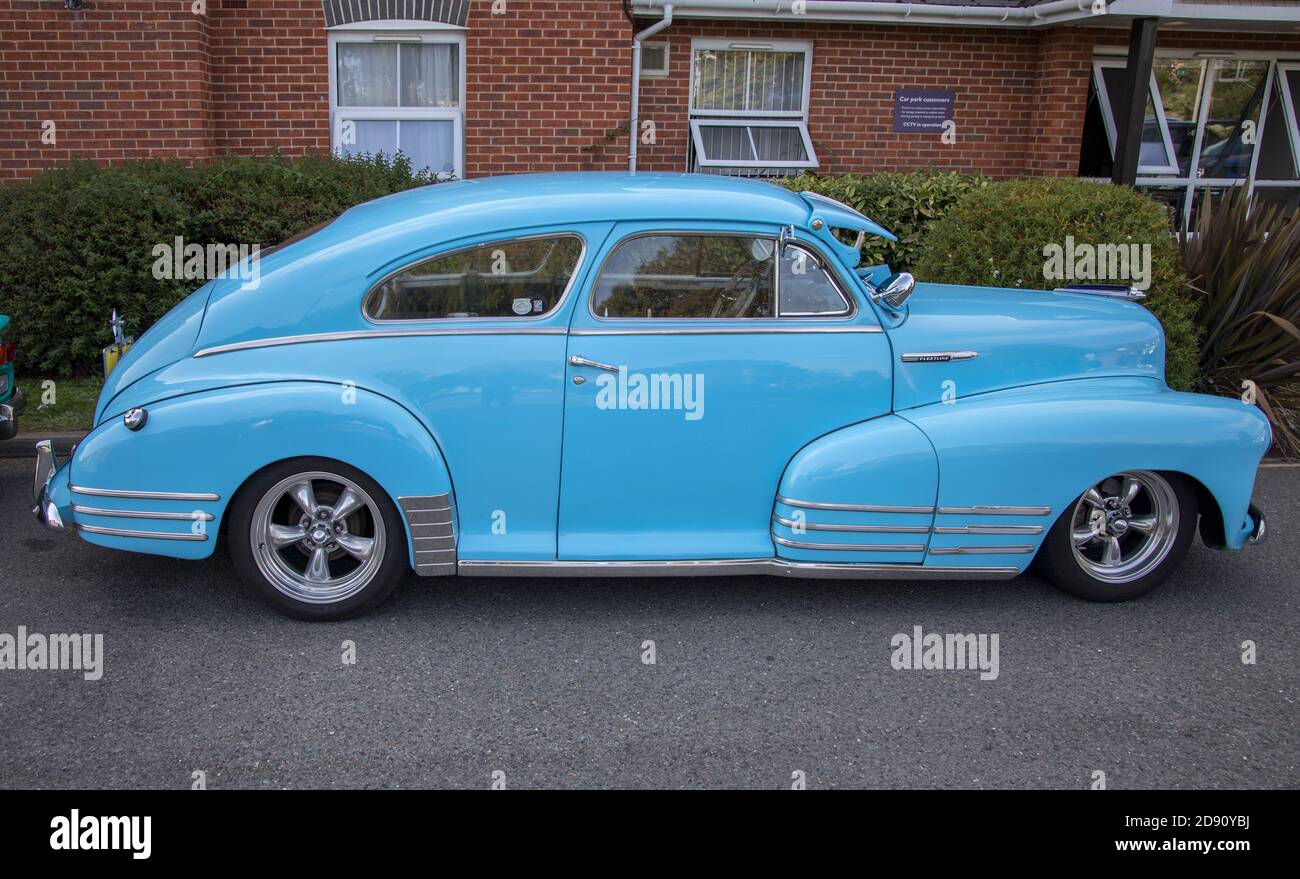 chevrolet fleetline classic car parked in newport on the isle of wight ...