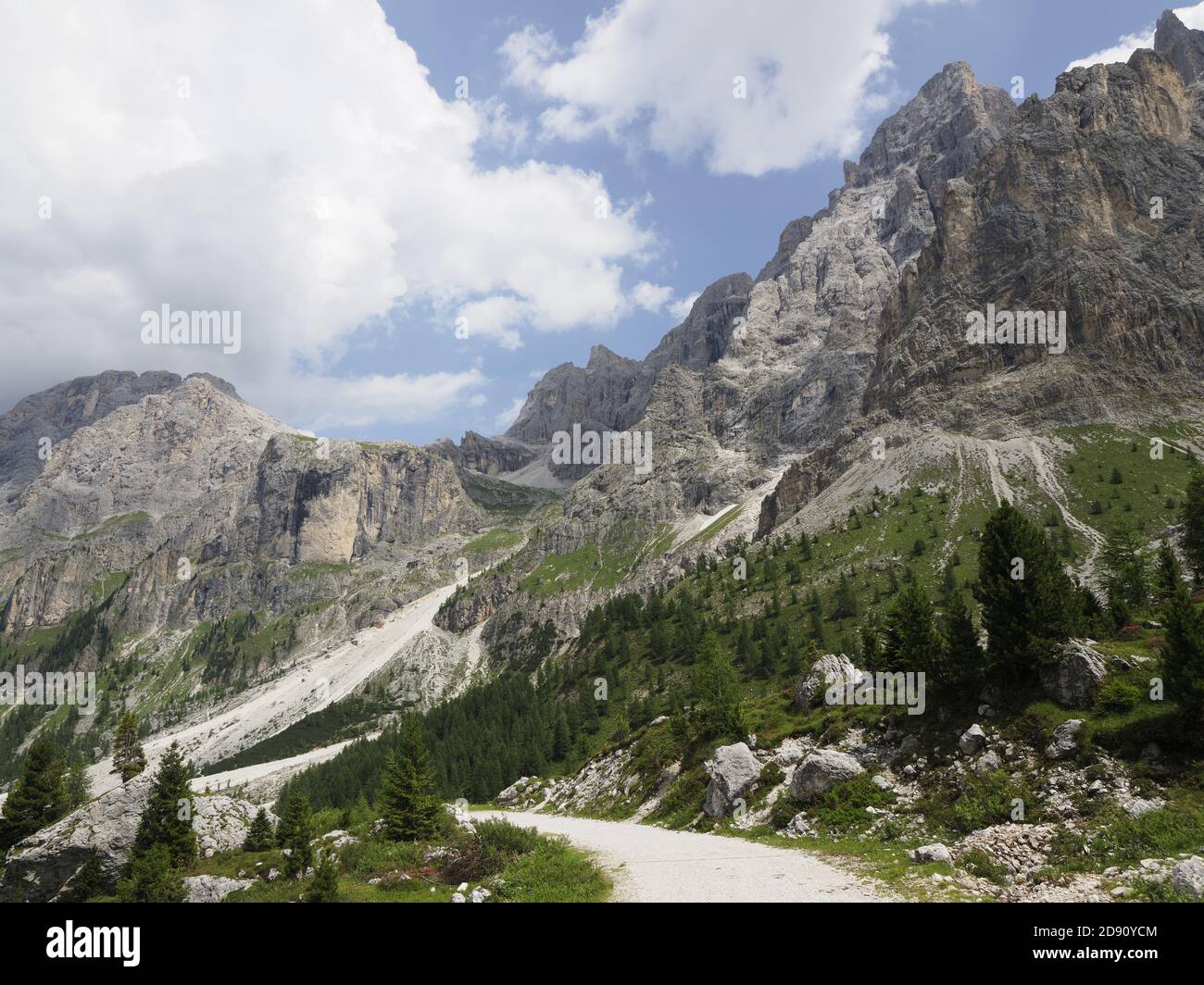 mountain scree in the natural park of the dolomites Stock Photo - Alamy