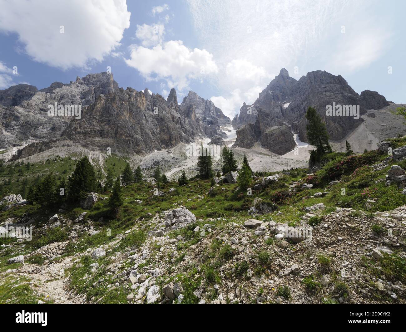 mountain scree in the natural park of the dolomites Stock Photo - Alamy