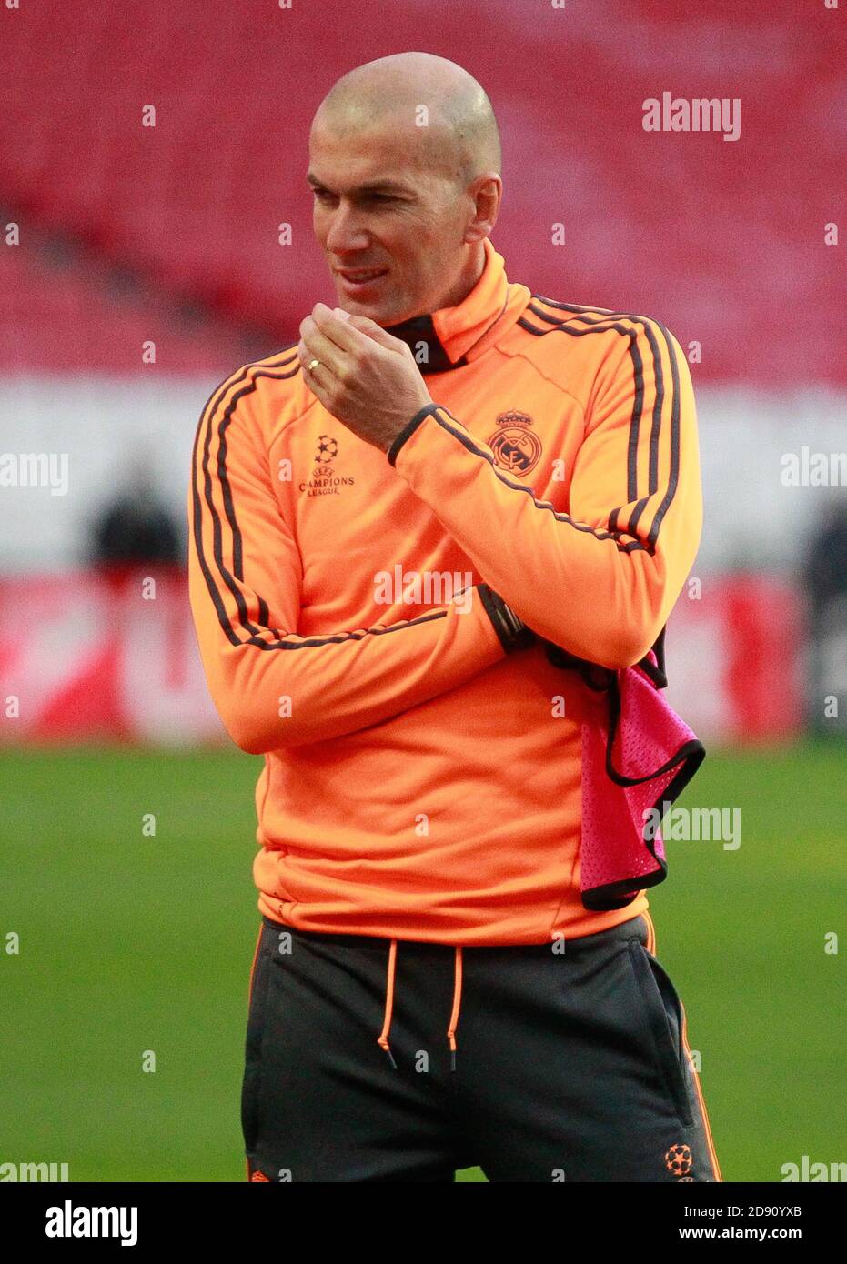 Zinédine Zidane of Real Madrid during the Champion League training 2013 ...