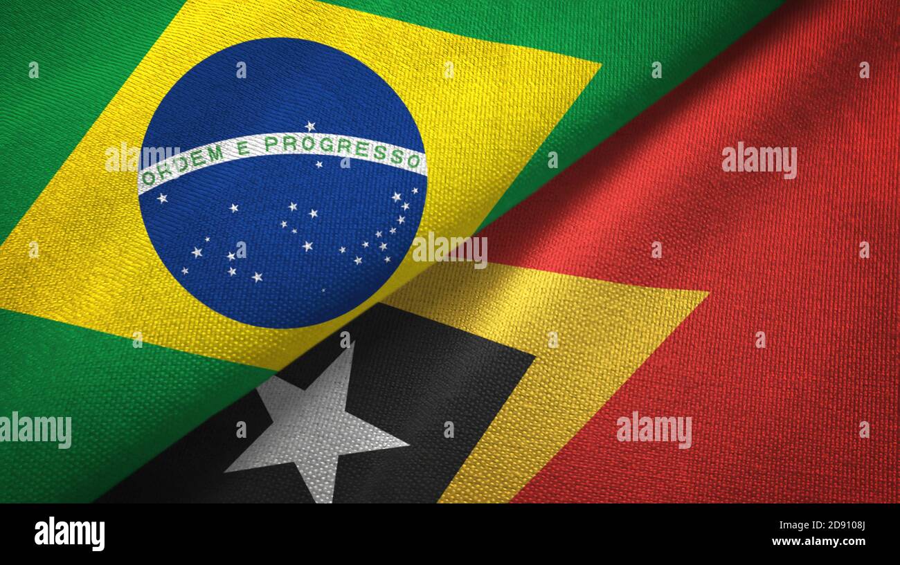 Brazil east timor flag hi-res stock photography and images - Alamy