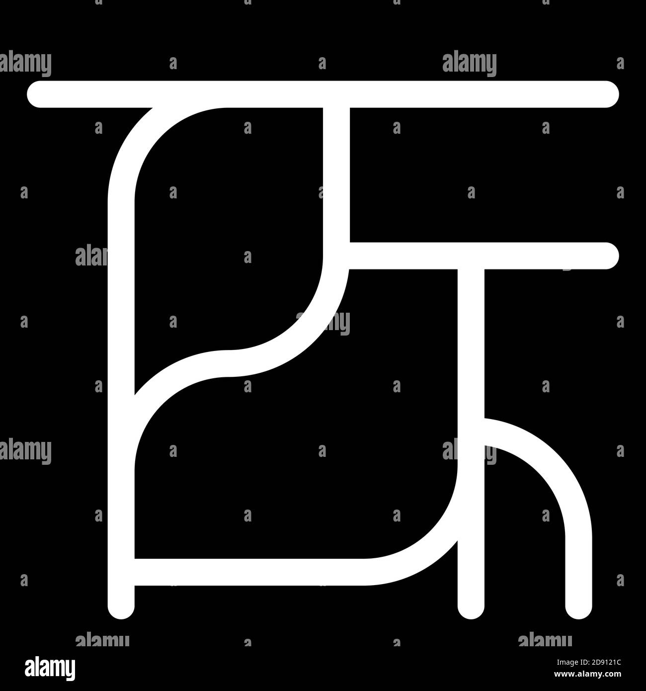 factory route system glyph icon vector illustration Stock Vector Image ...