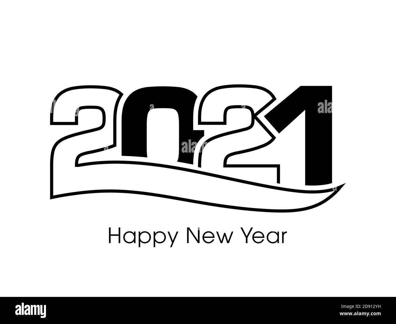 2021 merry christmas happy Black and White Stock Photos & Images - Alamy