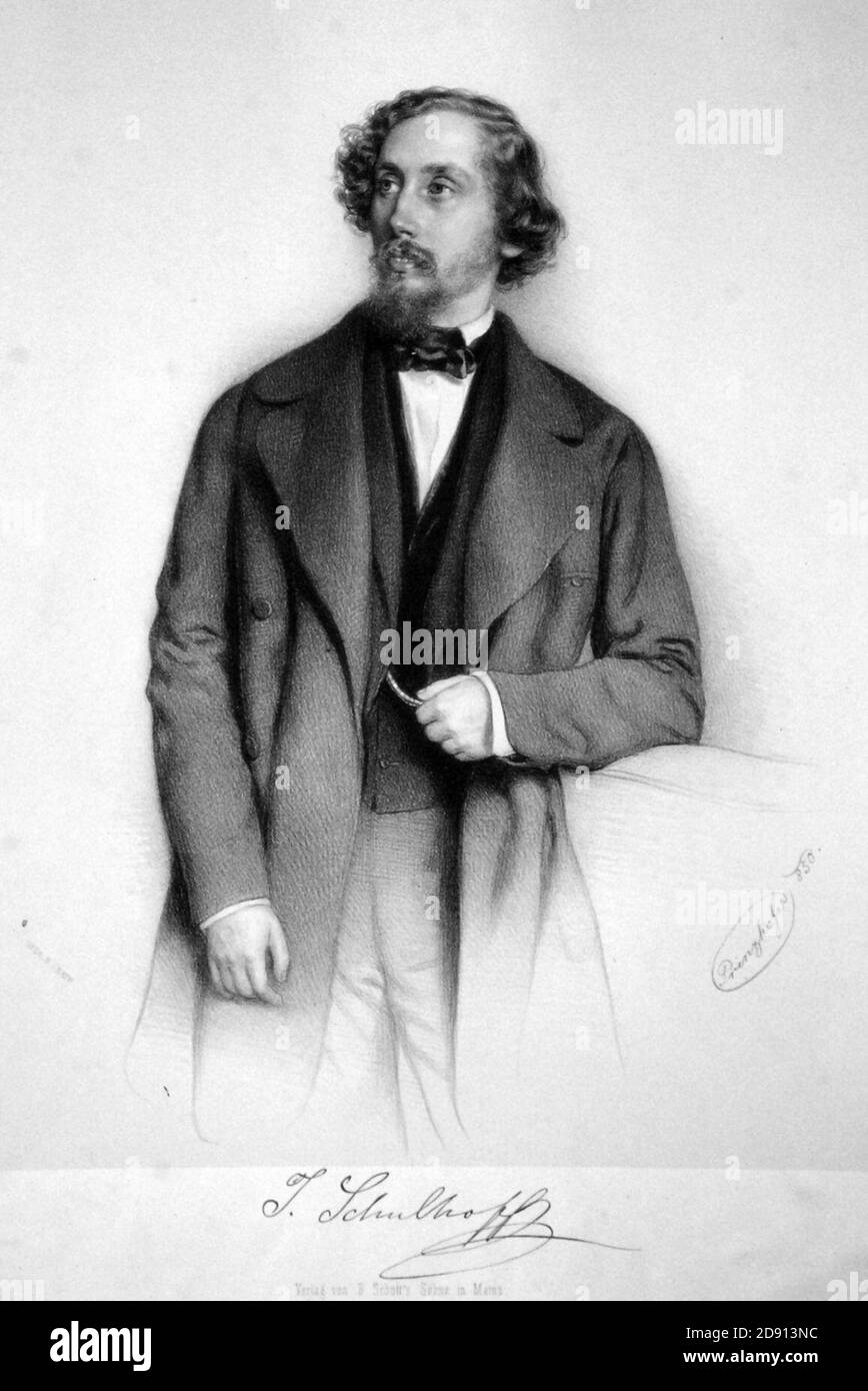 Julius Schulhoff Litho Stock Photo - Alamy
