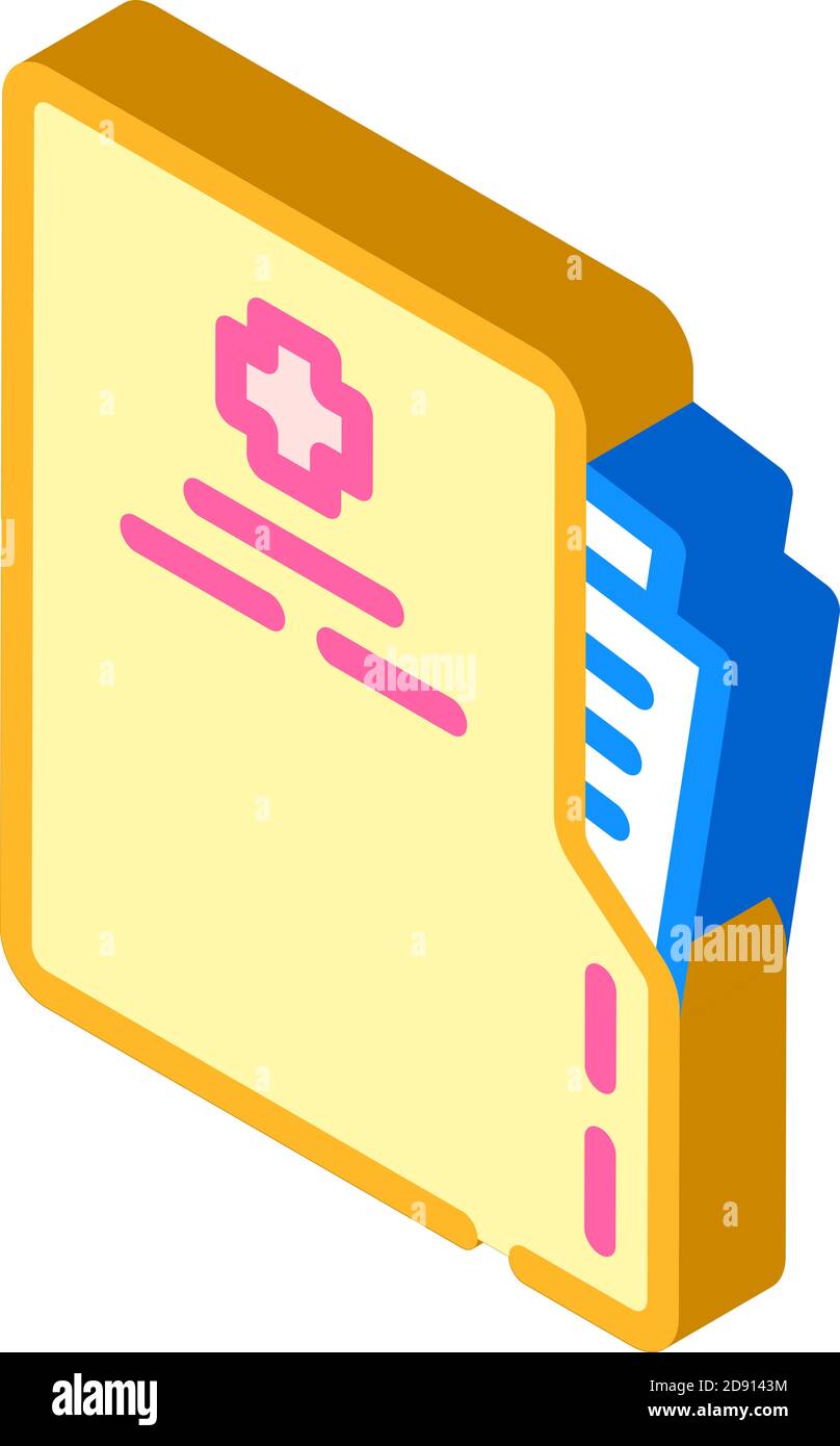 medical card isometric icon vector illustration sign Stock Vector Image ...