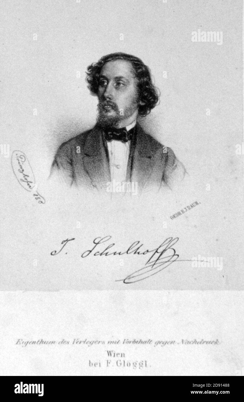 Julius Schulhoff 2 Litho Stock Photo - Alamy
